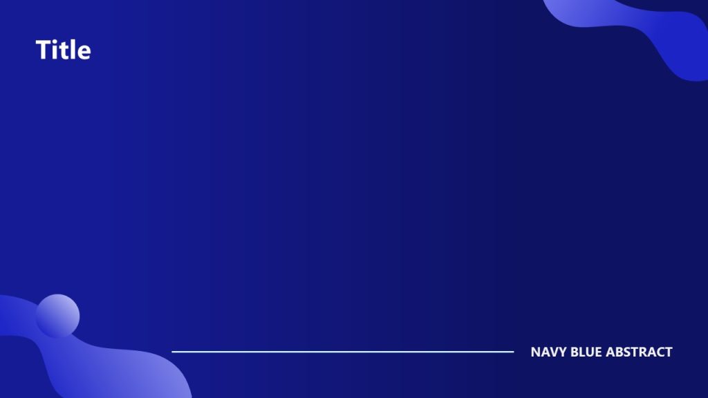 Customizable Navy Blue Abstract PPT Background - SlideModel