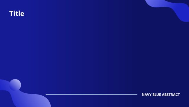 Customizable Navy Blue Abstract PPT Background - SlideModel