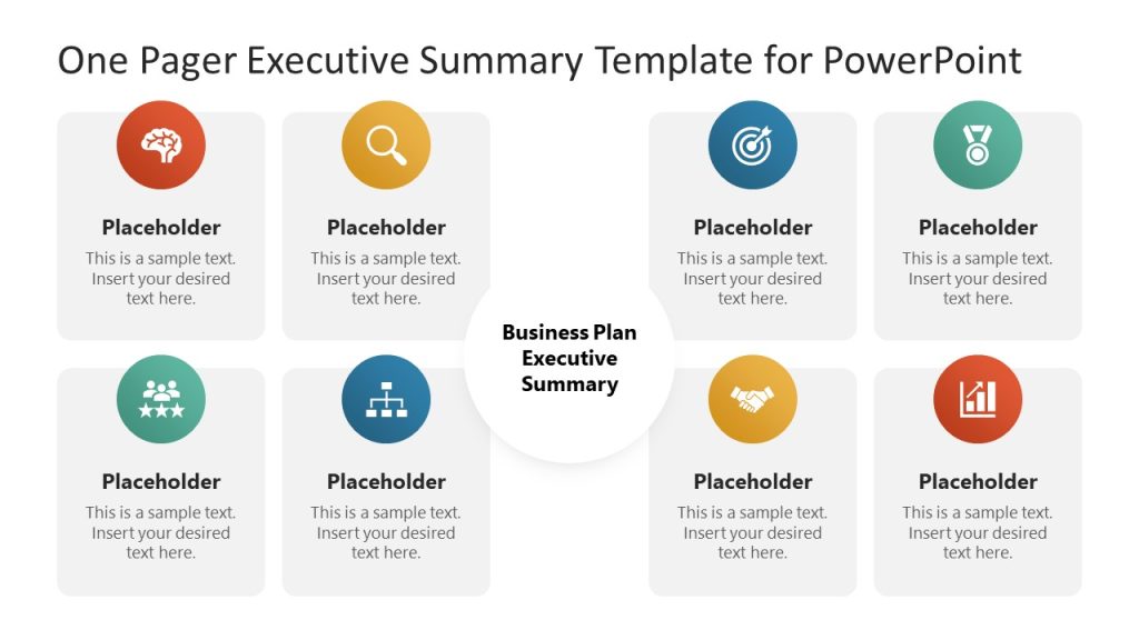 One Pager Executive Summary Presentation Template - SlideModel