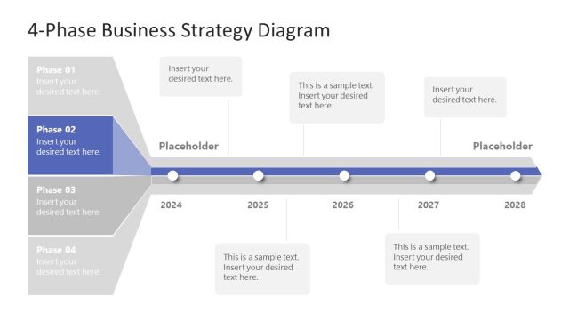 4-Phase Business Strategy Diagram Template for Presentation - SlideModel