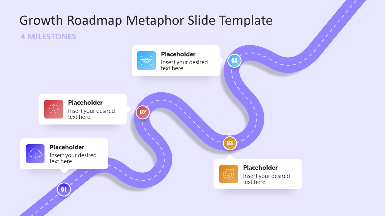 Growth Roadmap Metaphor Slide Template