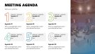 Customizable Meeting Agenda Slide - White Background Slide - SlideModel