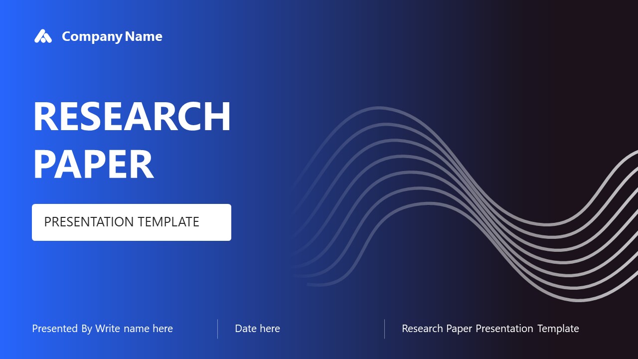 Research Paper Presentation Template Research Paper Presentation Template