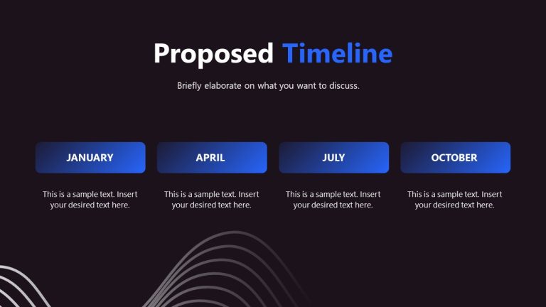 Proposed Timeline Slide for Research Paper Presentation - SlideModel
