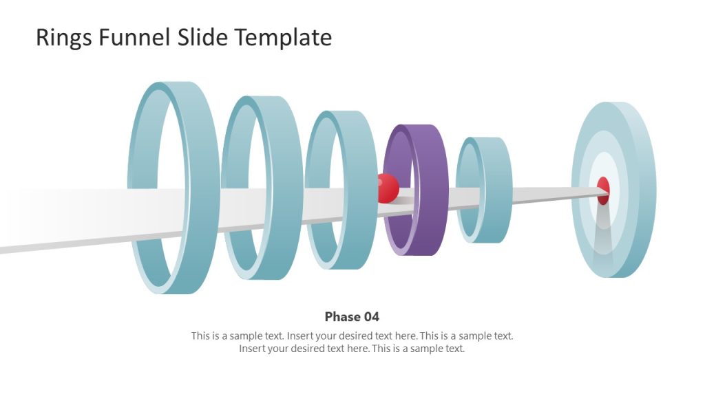 Rings Funnel with Goal Target Template for PowerPoint - SlideModel