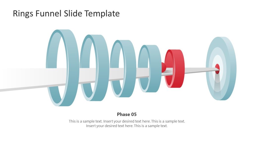 Rings Funnel with Goal Target Template for Presentation - SlideModel