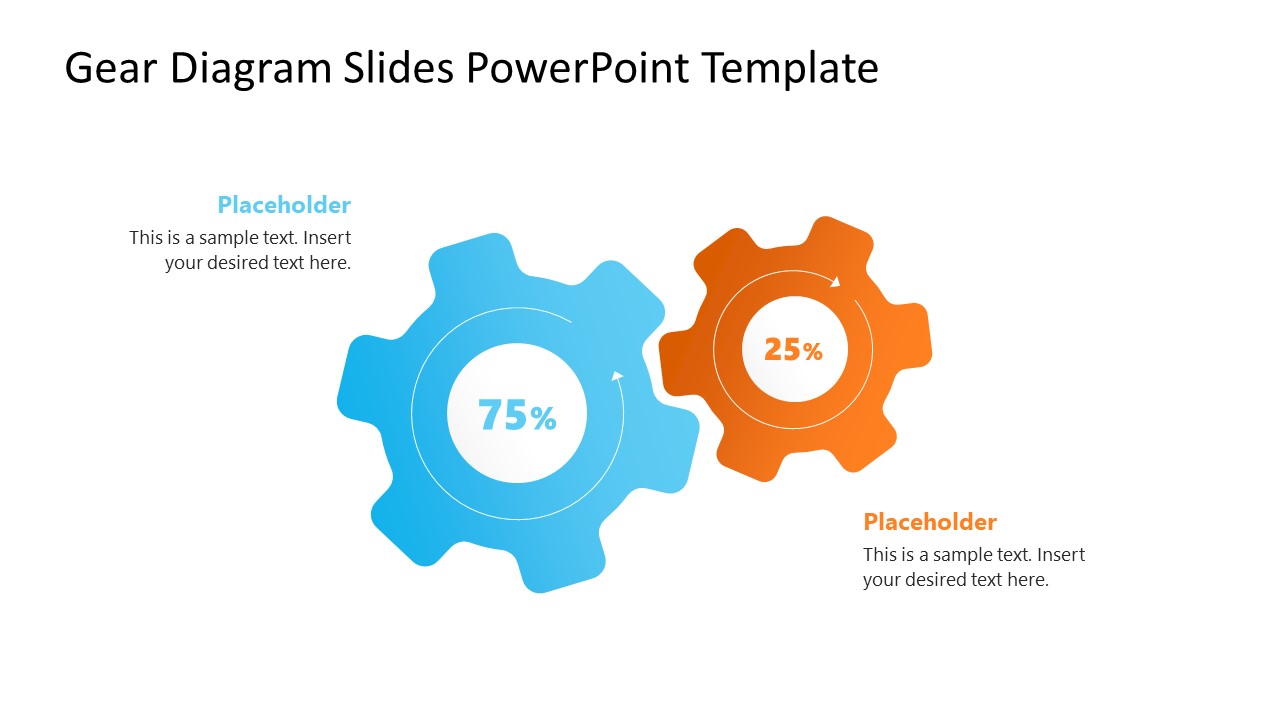 Gear Diagram Slides PowerPoint Template