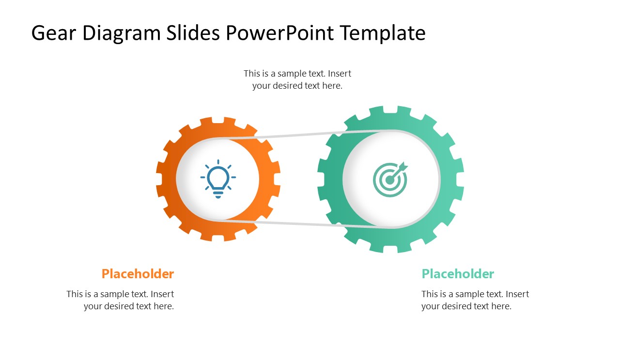 Gear Diagram Slides PowerPoint Template