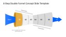 6-Step Double Funnel Concept Presentation Template - SlideModel