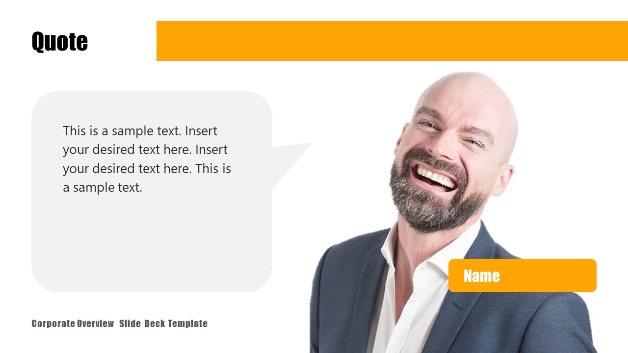 Corporate Overview Slide Deck Template