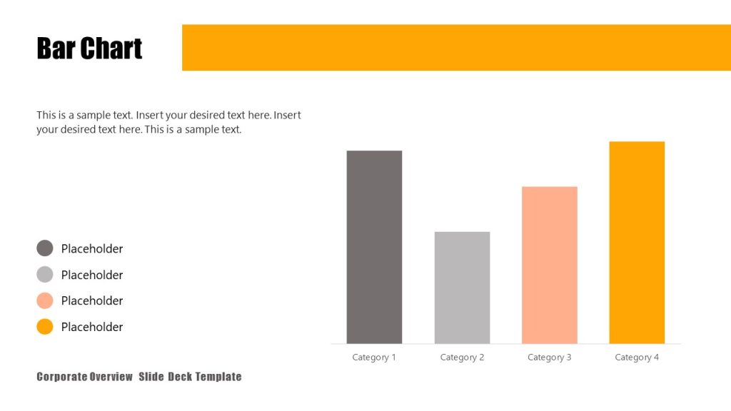 Bar Chart Slide - Corporate Overview PowerPoint Template - SlideModel