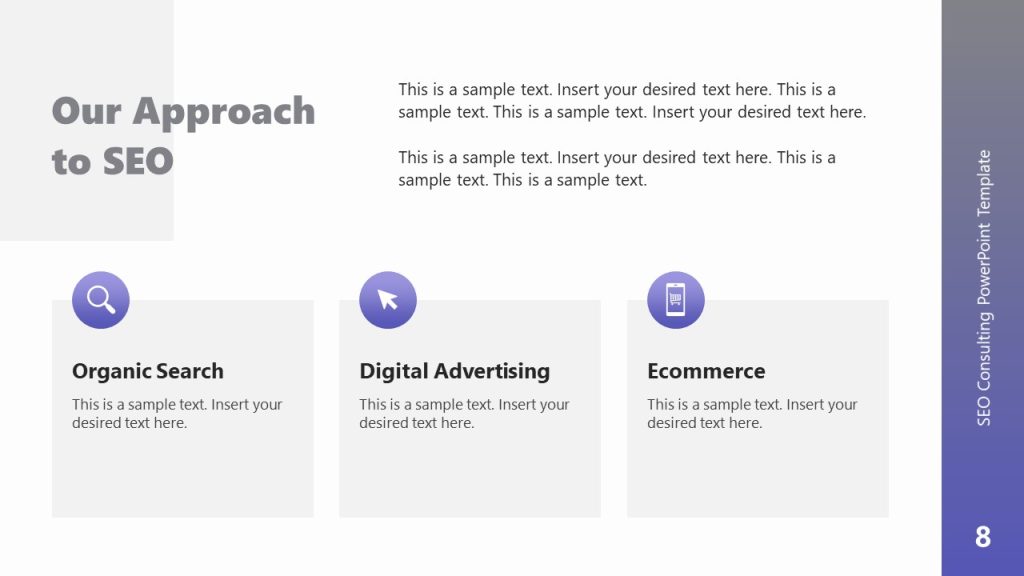 PPT Slide for Our Approach to SEO - SlideModel