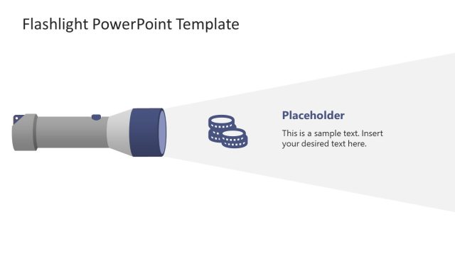 Flashlight Diagram Infographic Slide - SlideModel