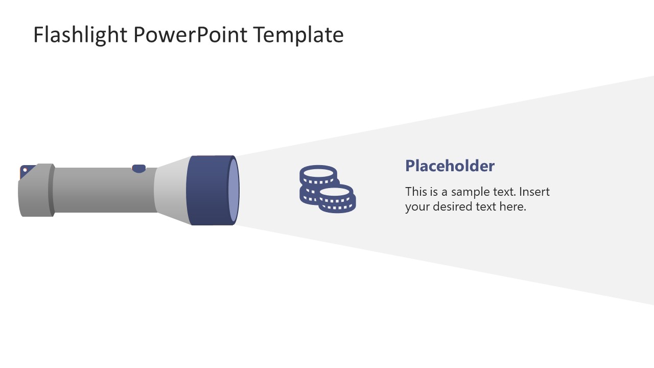 Flashlight PowerPoint Template & Presentation Slides