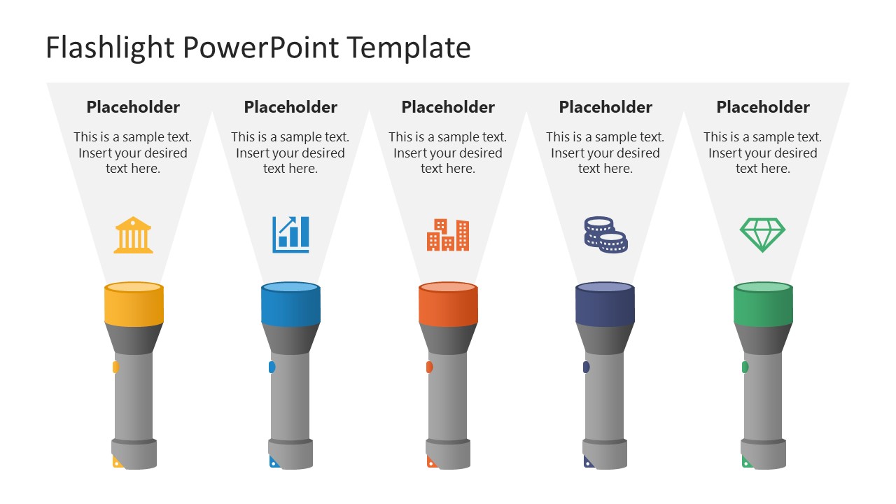 Flashlight PowerPoint Template & Presentation Slides