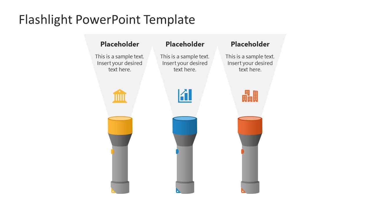 Flashlight PowerPoint Template & Presentation Slides