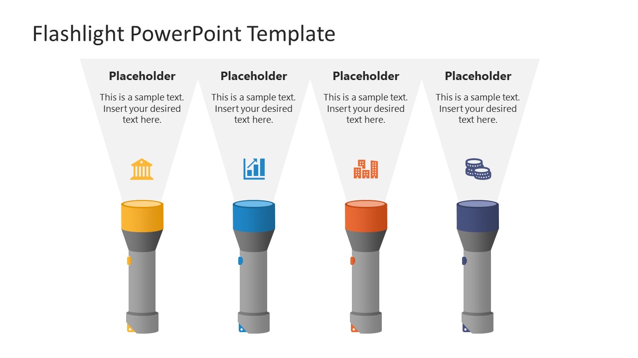 Flashlight PowerPoint Template & Presentation Slides