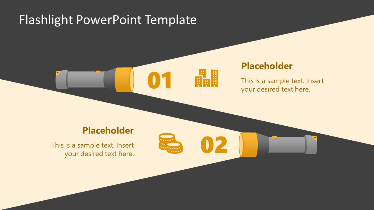 Flashlight PowerPoint Template & Presentation Slides
