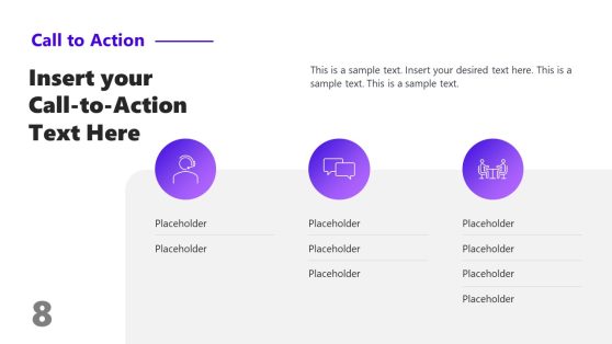 Call to Action Slide for Sponsorships Template - SlideModel