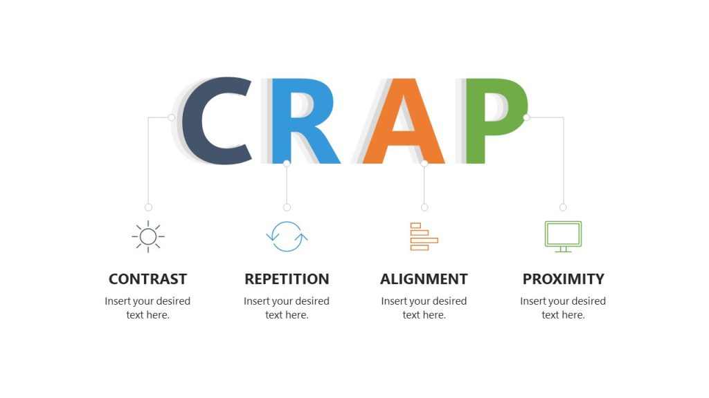 CRAP Design Principles Presentation Template - SlideModel