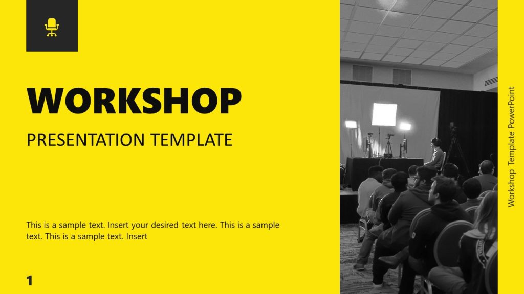 Workshop PowerPoint Template - Title Slide - SlideModel