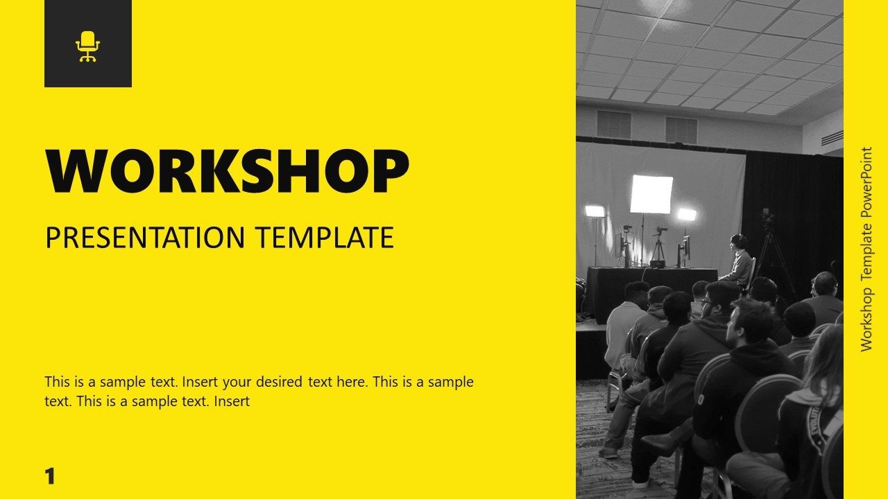 Workshop PowerPoint Template - Title Slide - SlideModel