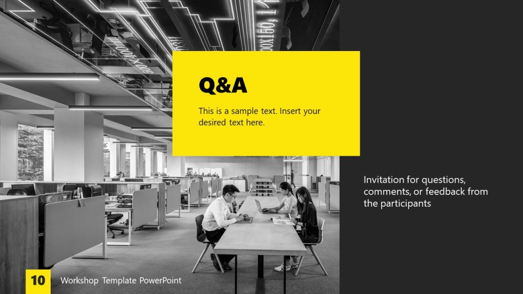 Q&A Slide for Workshop Presentation - SlideModel