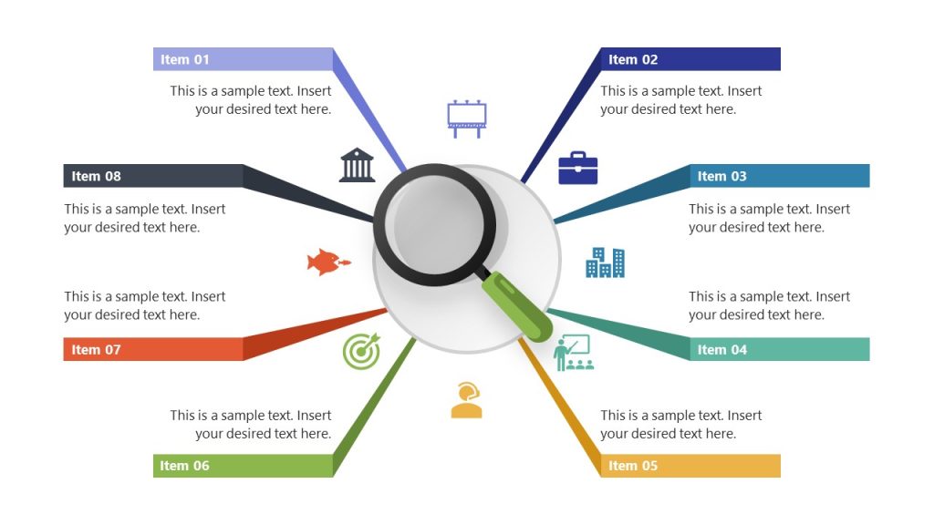 Focus Presentation Diagram with 8 Segments - SlideModel Focus Presentation Diagram with 8 Segments - SlideModel