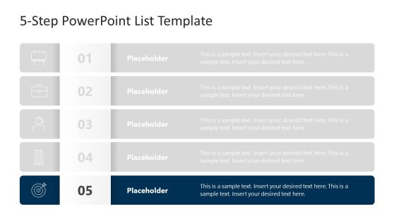PPT Slide Template for List Presentation - SlideModel