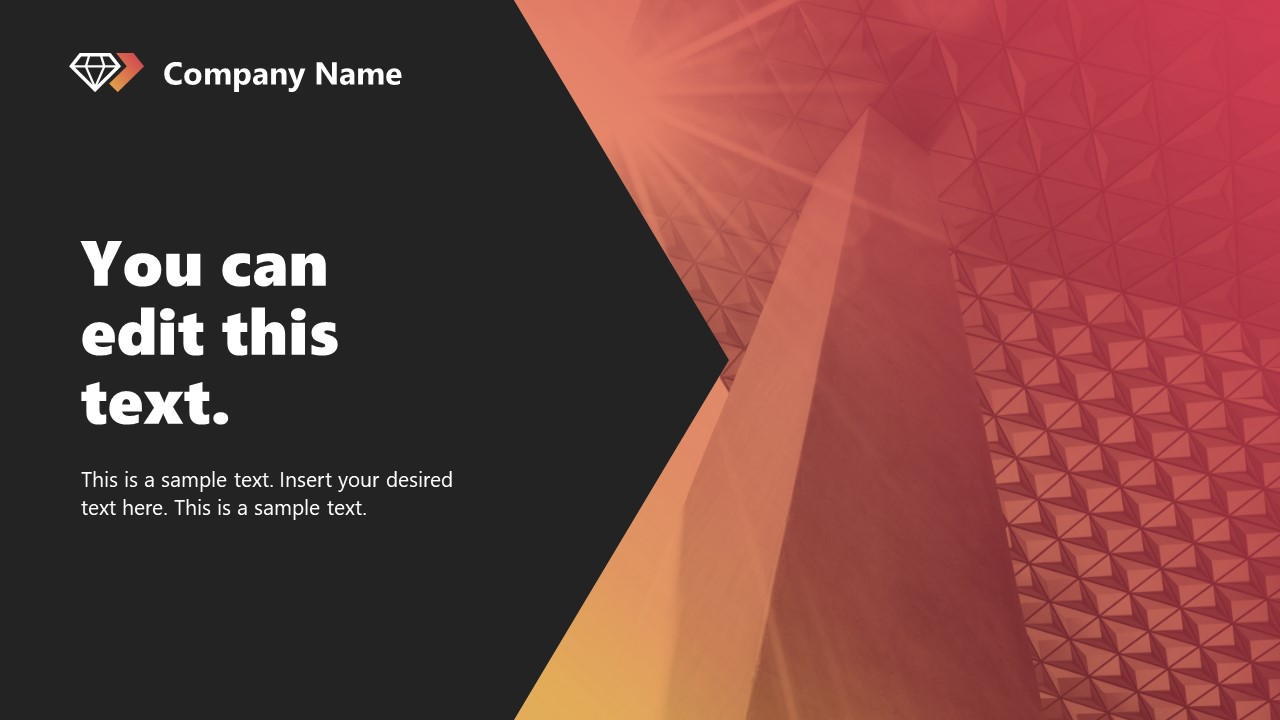 Black & Red Business Pitch Deck Template for PowerPoint