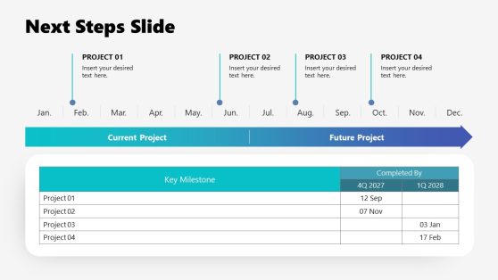 Next Steps PPT Slide Template - SlideModel