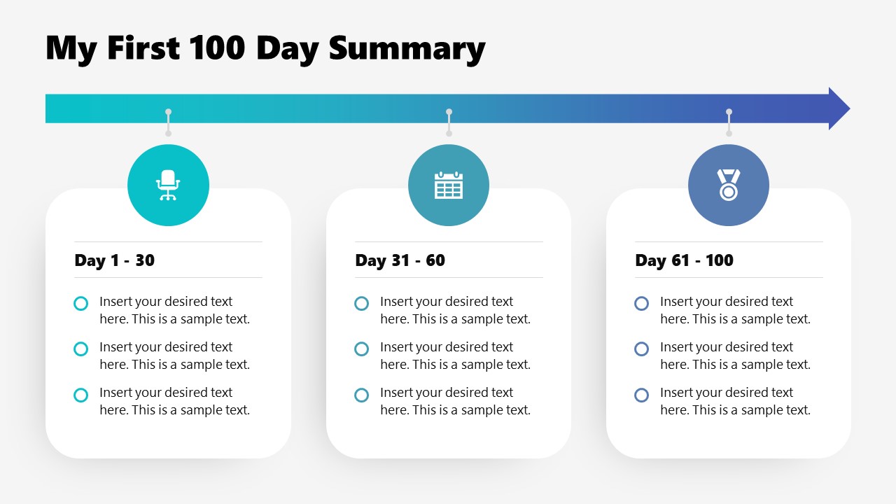 My First 100 Days PowerPoint Template