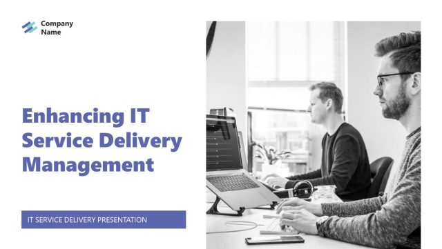 Title Slide - IT Service Delivery Management Template - SlideModel