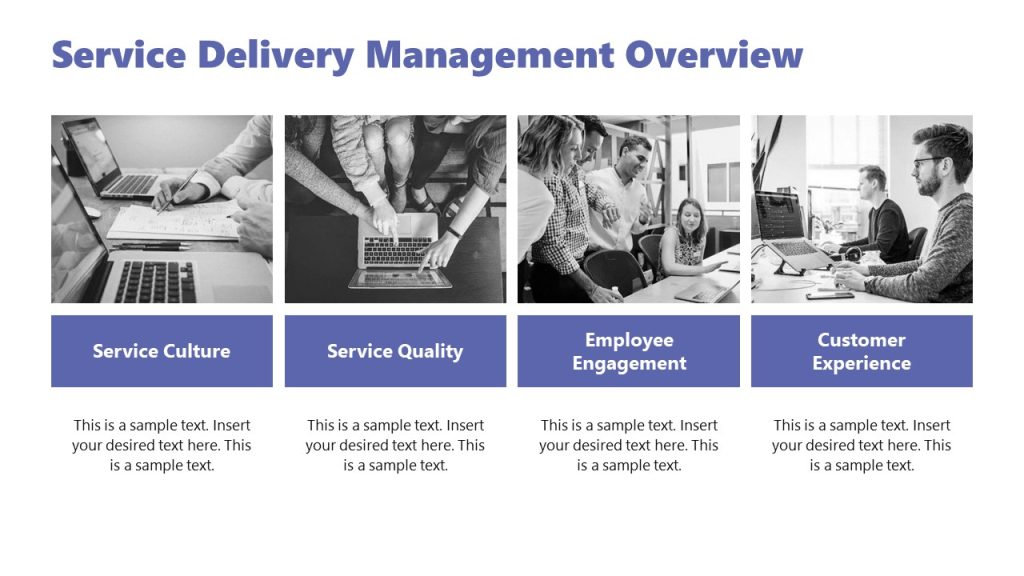 Slide for Service Delivery Management Overview - SlideModel