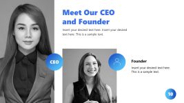 CEO Introduction Slide for Buisness Profile Presentation - SlideModel