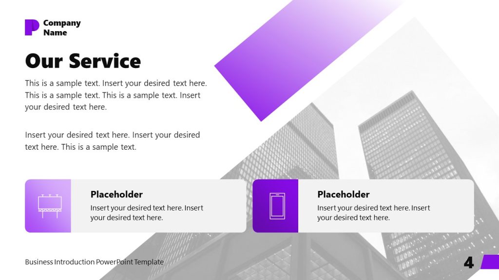 Service Presentation Slide with Creative Icons - SlideModel