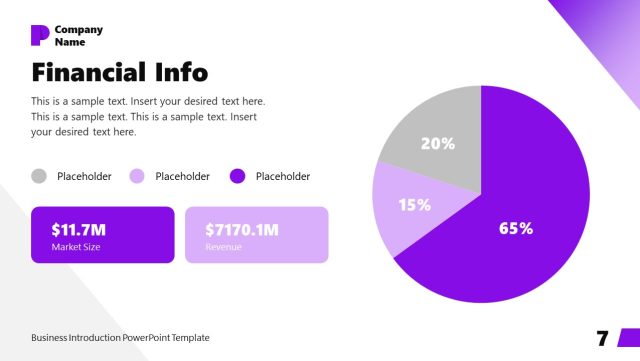 Financial Info Slide for Company Presentation - SlideModel