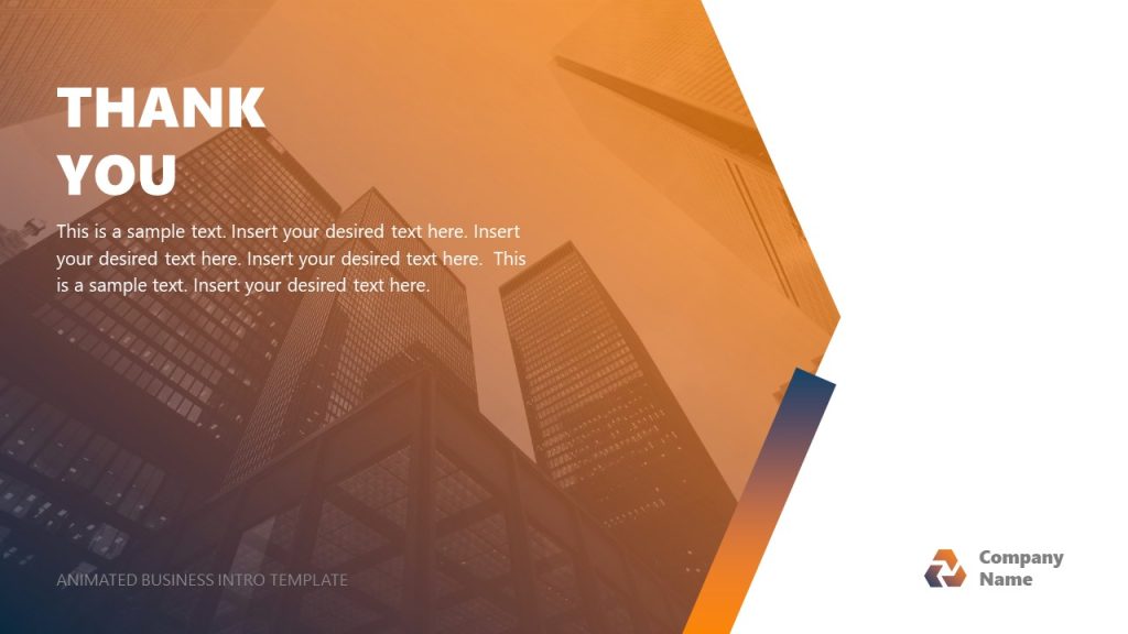 Thank You PowerPoint Slide for Business Introduction Template - SlideModel