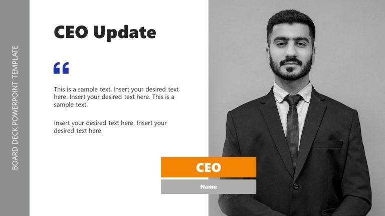 CEO Update - Board Deck PPT Template - SlideModel