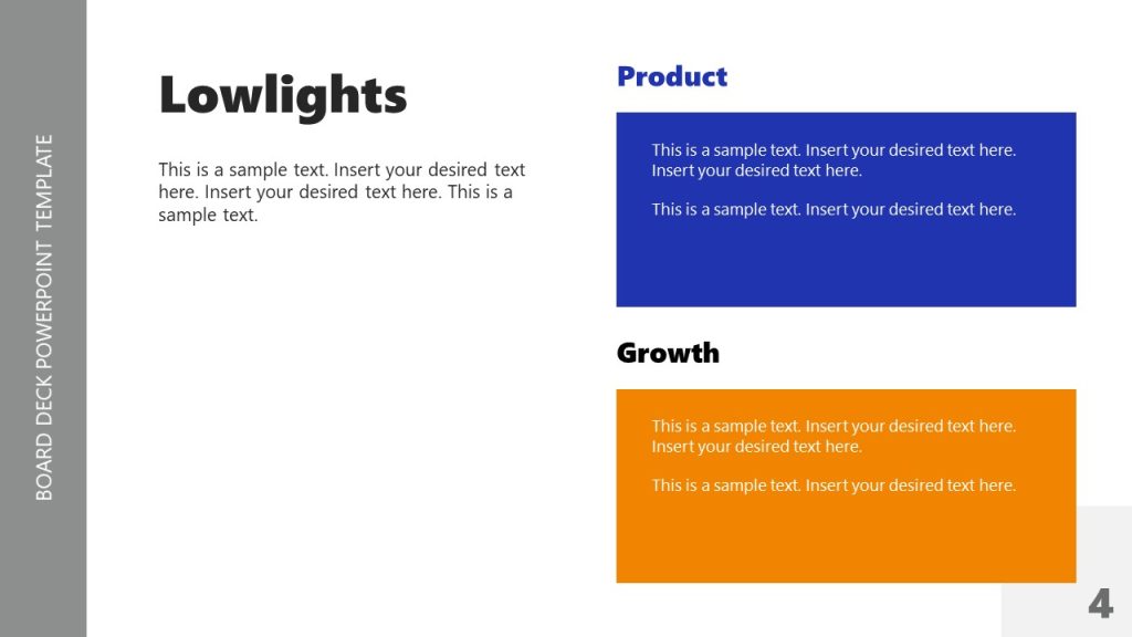 Lowlights Slide for PowerPoint Template - SlideModel