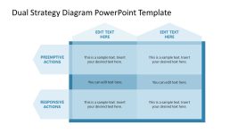 Dual Strategy Diagram Presentation Template - SlideModel