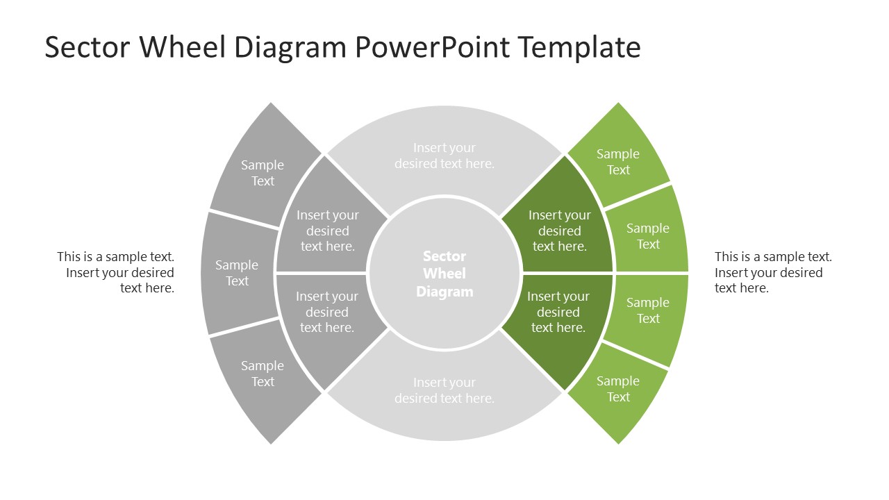 Sector Wheel Diagram PowerPoint Template & Presentation Slides