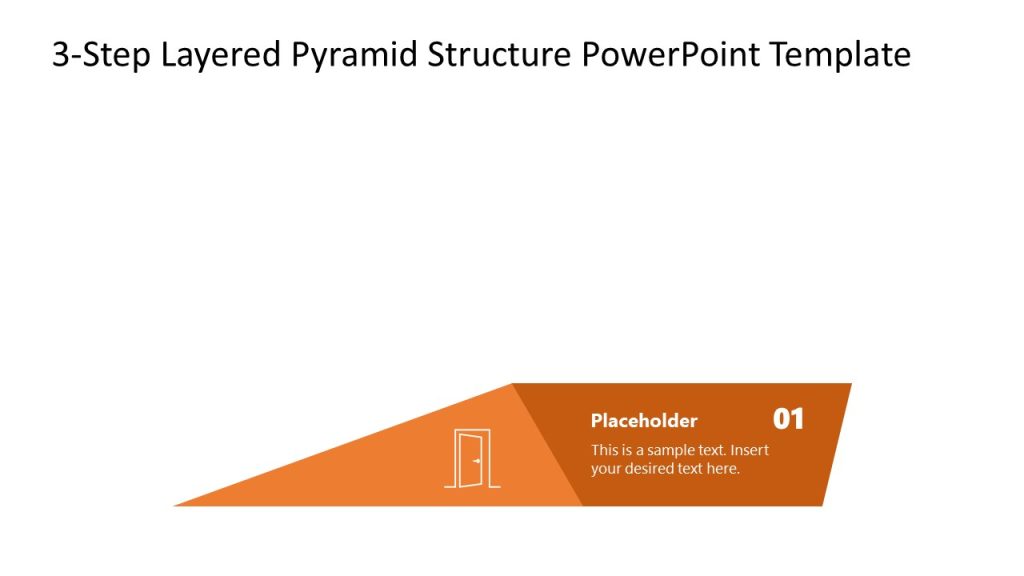 3-Step Layered Pyramid Structure Presentation Diagram - SlideModel
