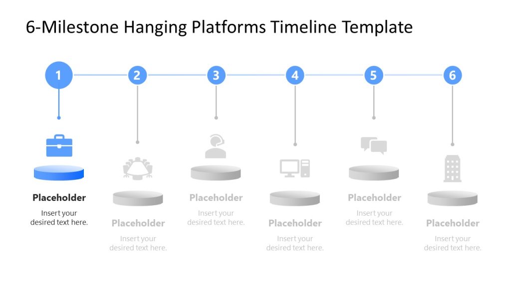 Hanging Platforms Timeline Presentation Template - SlideModel