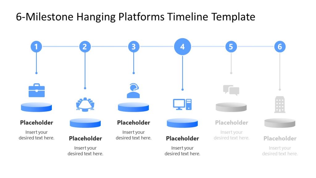 Hanging Platforms Timeline PowerPoint Slide Template - SlideModel