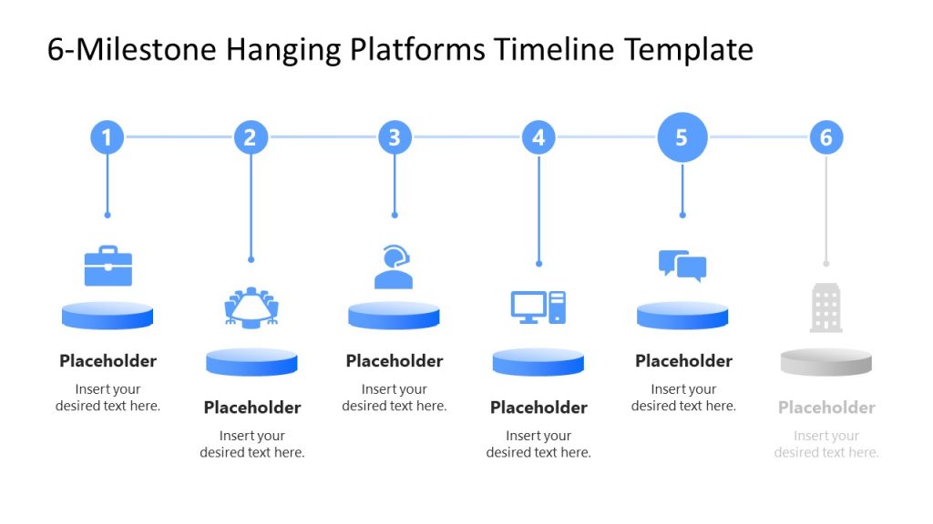 Hanging Platforms Timeline Presentation Slide - SlideModel