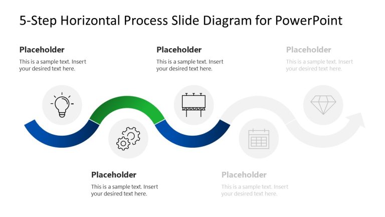 Third Step Highlight Slide - Horizontal Process Diagram - SlideModel