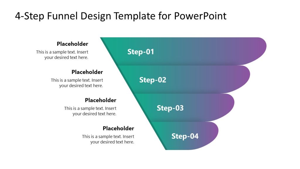 4-Step Funnel Design PPT Template - SlideModel