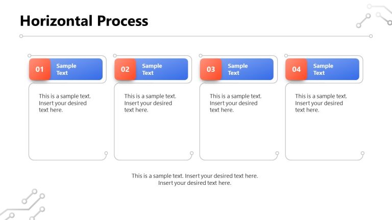 Horizontal Process Diagram PPT Slide - SlideModel
