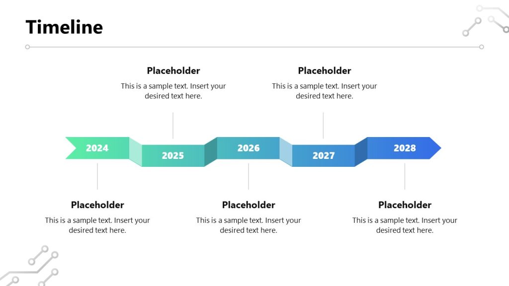 Timeline PPT Slide - AI Template - SlideModel